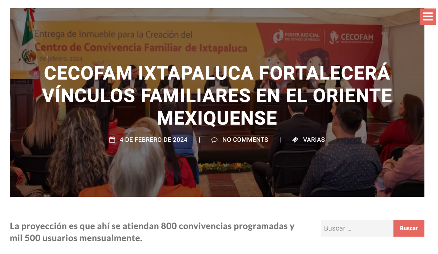 Cecofam Ixtapaluca fortalecerá vínculos familiares en el oriente mexiquense