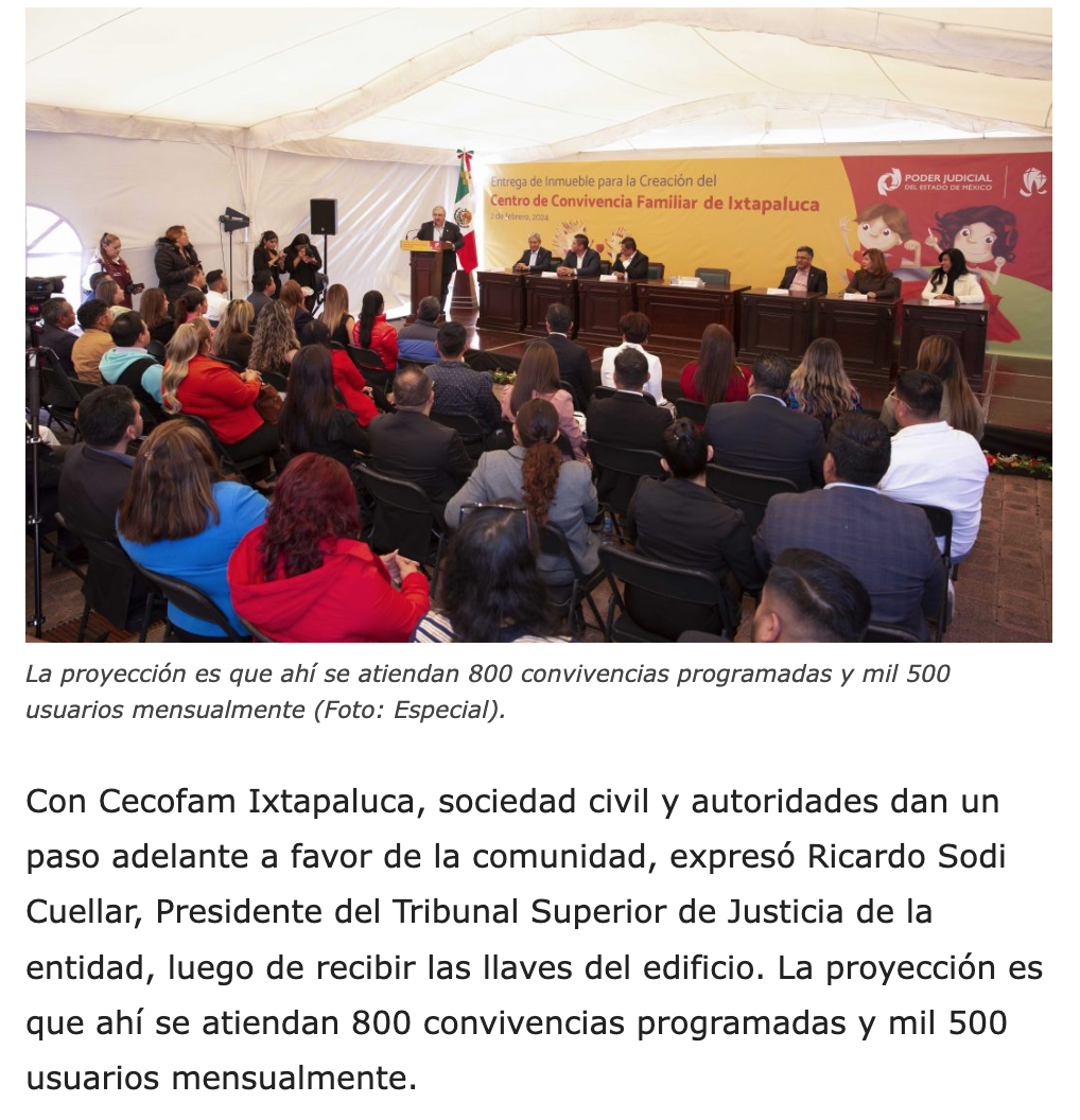 Cecofam Ixtapaluca fortalecerá vínculos familiares en el oriente mexiquense